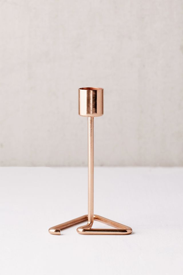 Emma Short Triangle Taper Candle Holder | Urban Outfitters