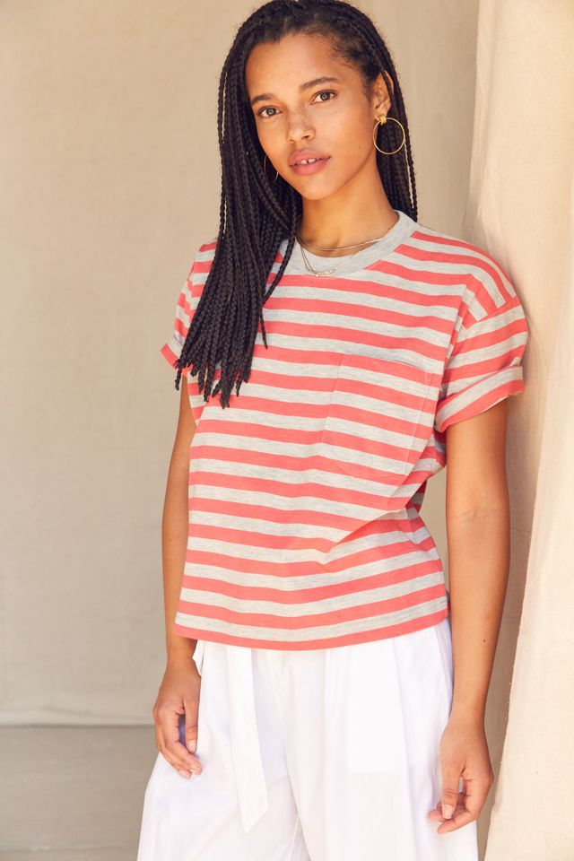 Vintage Striped Oversized Tee | Urban Outfitters