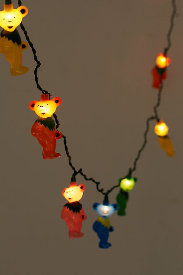Grateful Dead Dancing Bear String Lights | Urban Outfitters