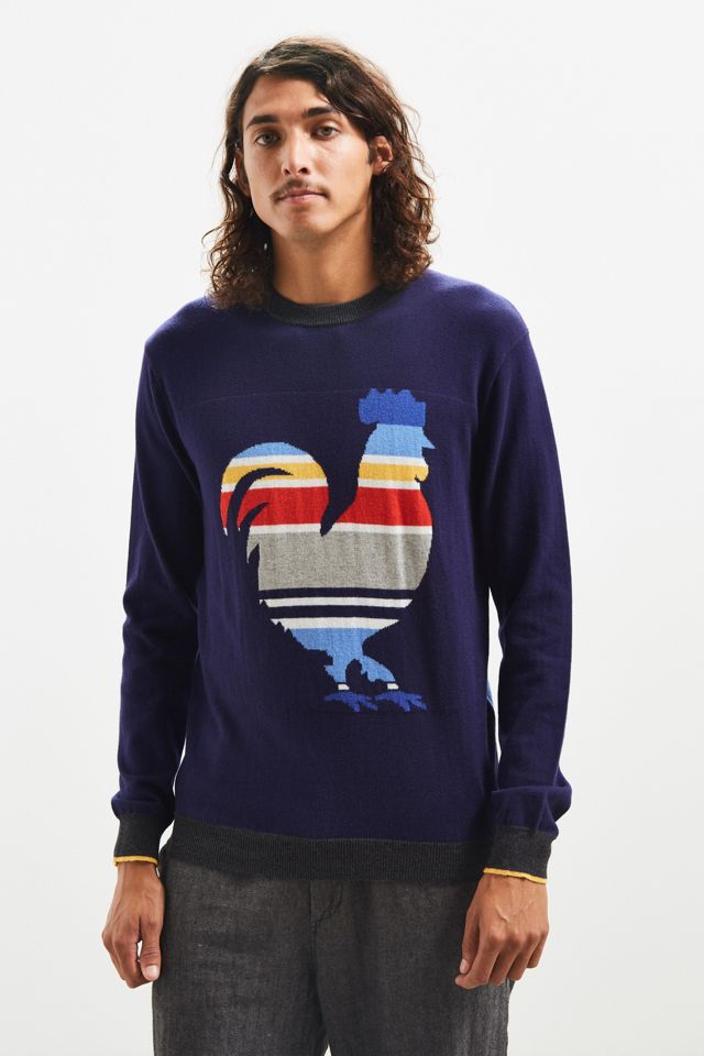 Oxford Lads Striped Rooster Sweater | Urban Outfitters