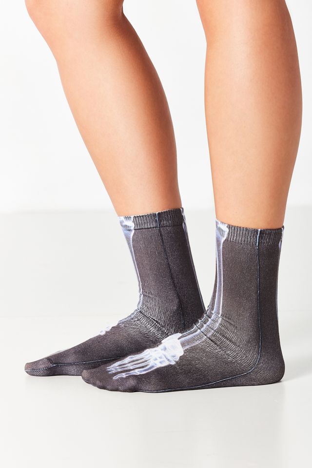 X-Ray Skeleton Super Soft Crew Sock | Urban Outfitters