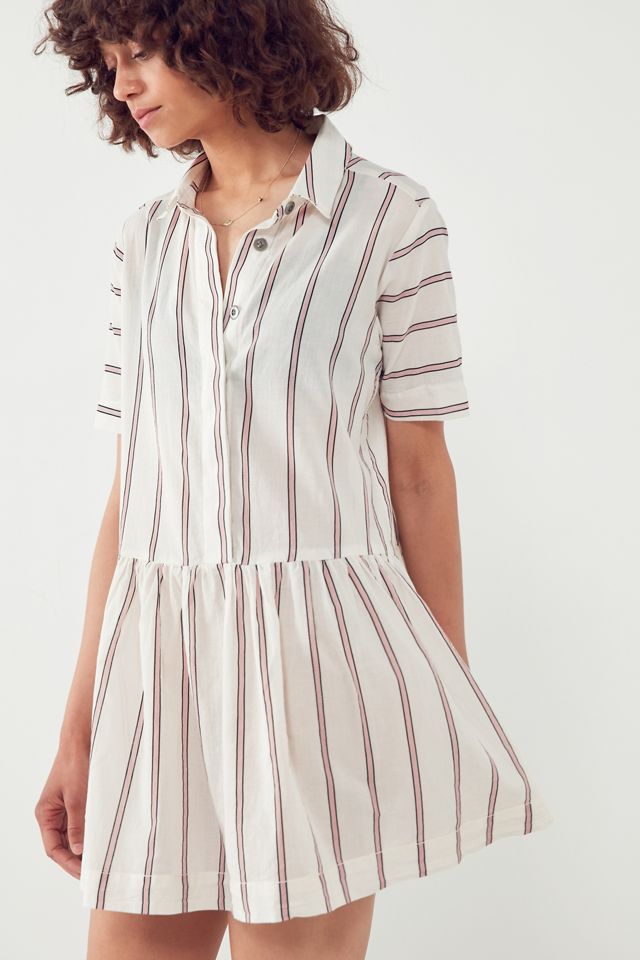 BDG Kennedy Striped Drop-Waist Mini Dress | Urban Outfitters