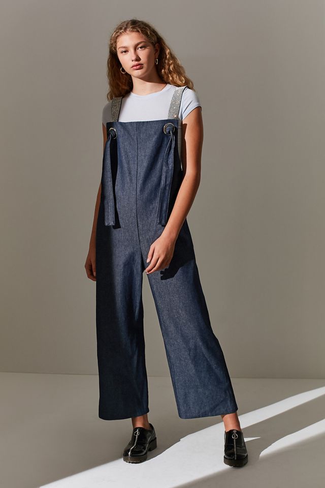CS Rhinestone Straight-Leg Overall | Urban Outfitters