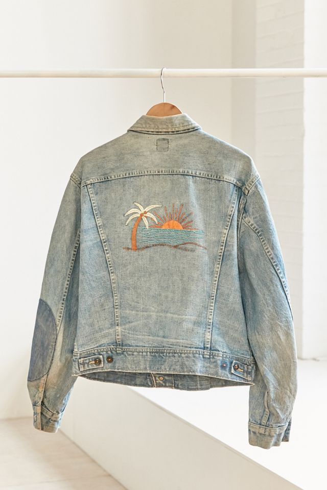 Vintage Lee ‘90s Embroidered Denim Trucker Jacket | Urban Outfitters Canada
