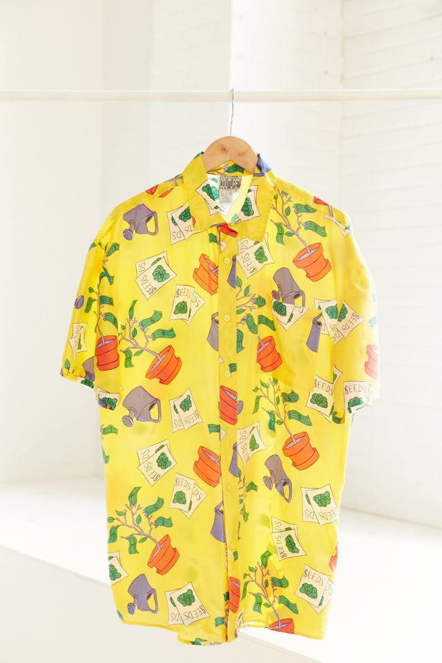 Vintage ‘80s Money Tree Short Sleeve Button-Down Shirt | Urban Outfitters