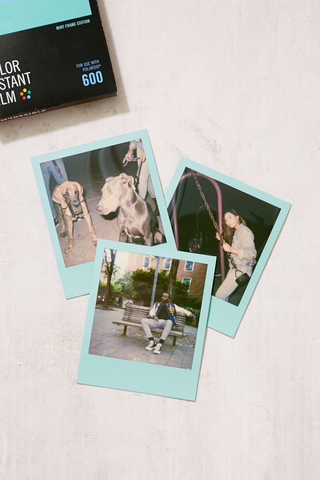 Impossible Color Polaroid 600 Instant Film - Mint Frame | Urban Outfitters Impossible Color Polaroid 600 Instant Film - Mint Frame | Urban Outfitters