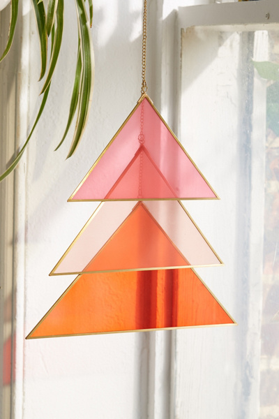 Triangle Glass Wall Hanging | Urban Outfitters