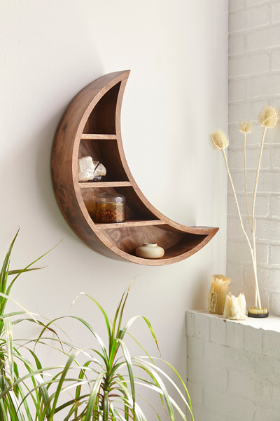 Crescent Moon Wall Shelf | Urban Outfitters