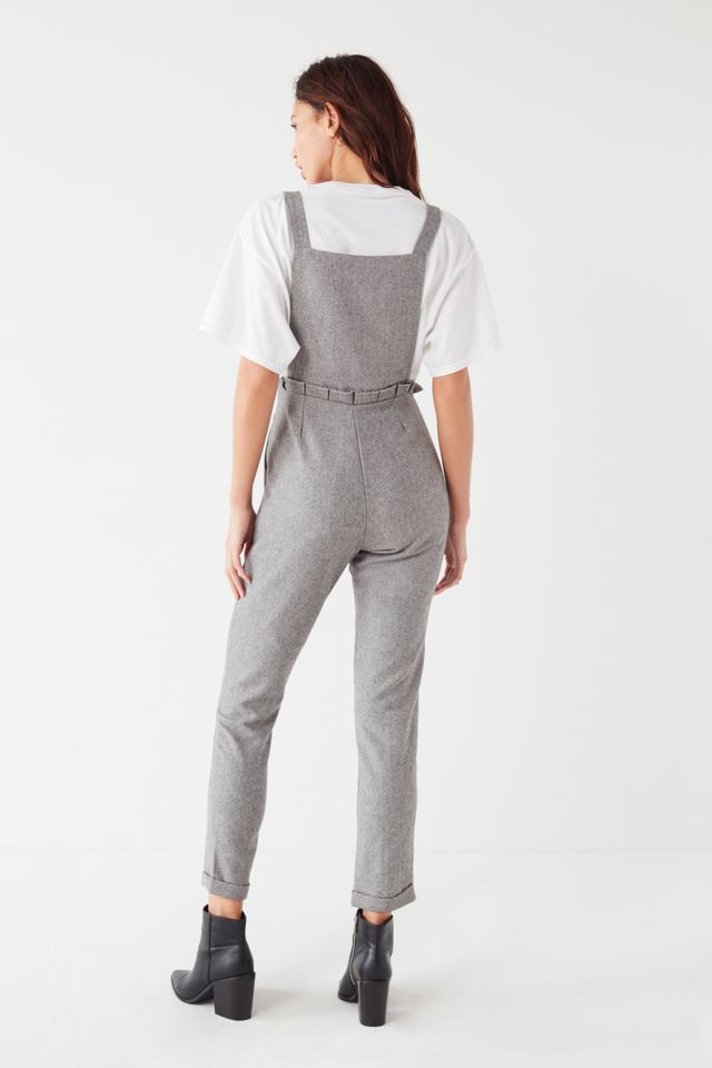 LOST INK Pleated Wool Overall | Urban Outfitters