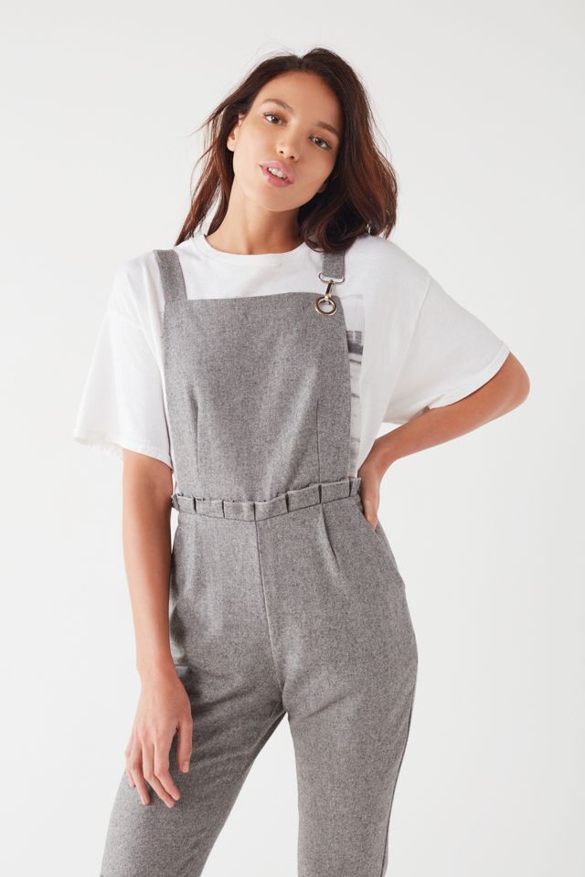 LOST INK Pleated Wool Overall | Urban Outfitters