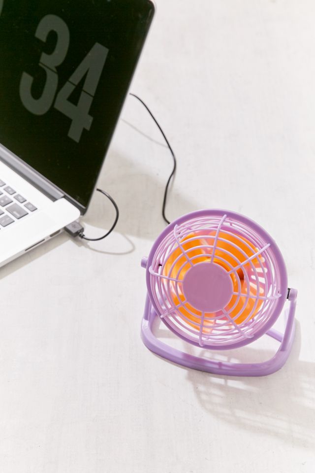 Colorblock USB Desktop Fan | Urban Outfitters