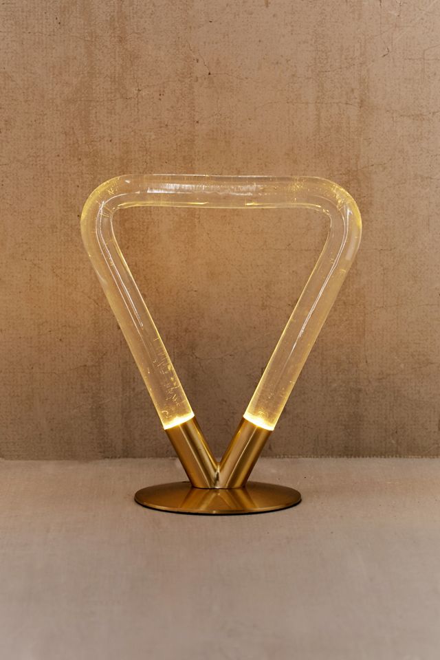 Helios Acrylic Triangle Table Lamp | Urban Outfitters