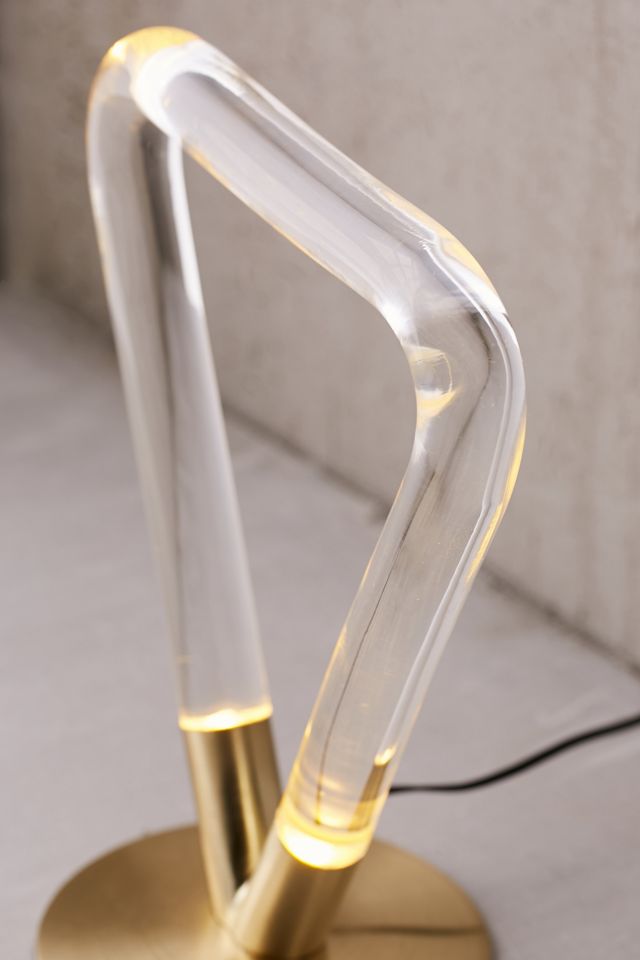 Helios Acrylic Triangle Table Lamp | Urban Outfitters