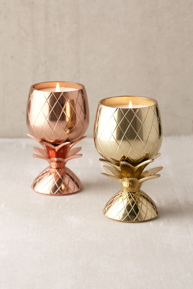 Copper Pineapple Candle | Urban Outfitters