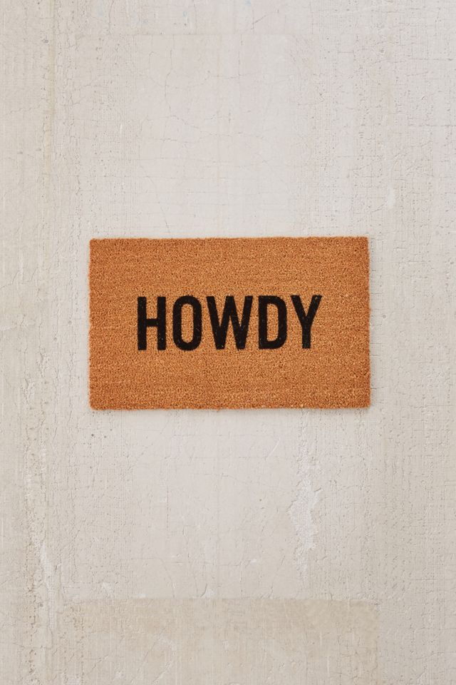 Reed Wilson Design Howdy Doormat | Urban Outfitters Canada