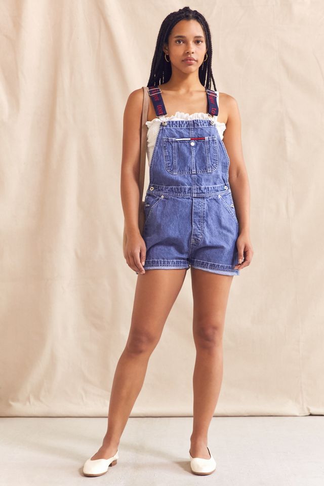 Vintage Tommy Hilfiger ‘90s Branded Strap Denim Shortall Overall ...