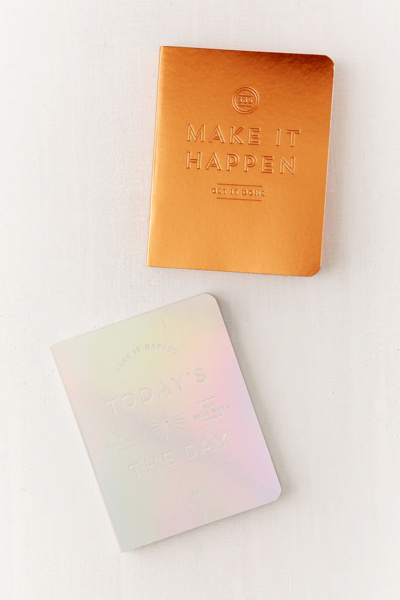 Metallic Mini Pocket Planner | Urban Outfitters