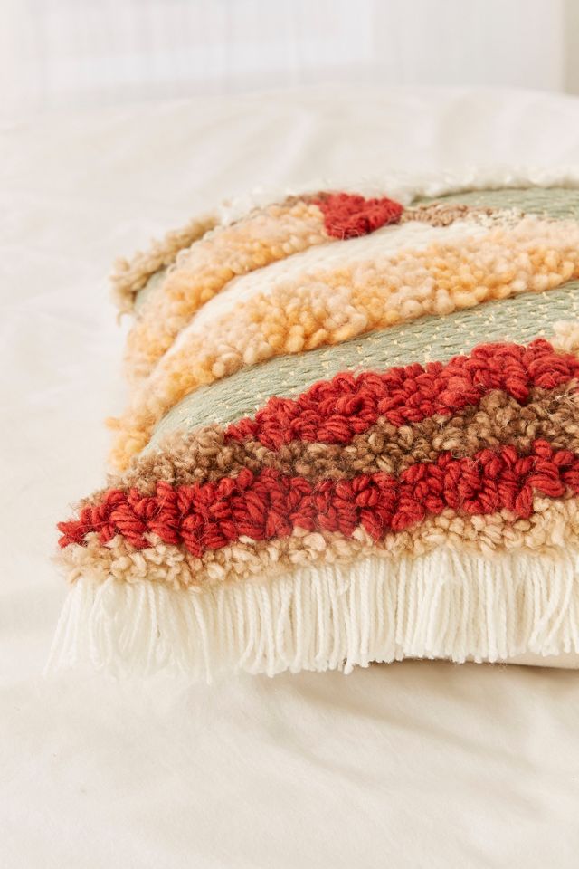 Mountain Fringe Shag Throw Pillow | Urban Outfitters