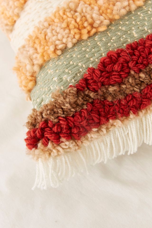 Mountain Fringe Shag Throw Pillow | Urban Outfitters