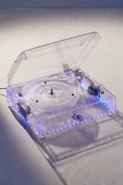 Clear LED Light-Up Turntable | Urban Outfitters