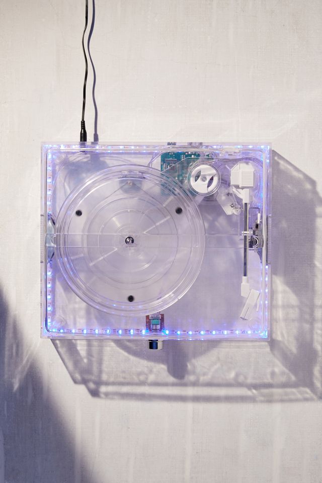 Clear LED Light-Up Turntable | Urban Outfitters