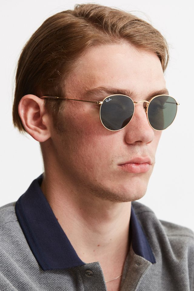 Ray-Ban Gold Round Sunglasses | Urban Outfitters