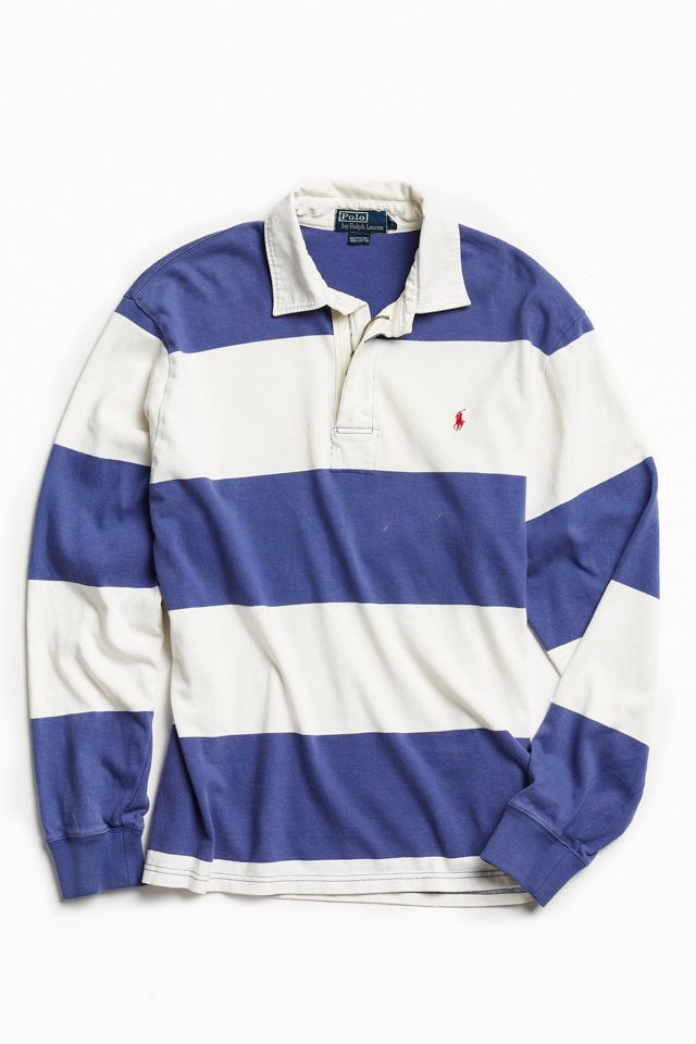 Vintage Polo Ralph Lauren Zip Rugby Shirt | Urban Outfitters