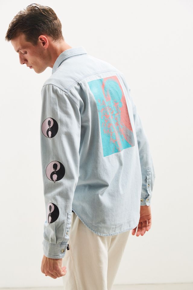 UO Austin Graphic Denim Overshirt | Urban Outfitters