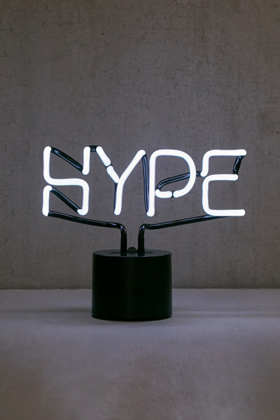 Hype Neon Sign Table Lamp | Urban Outfitters