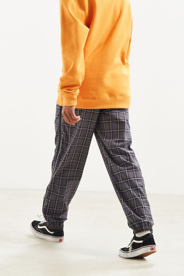 UO Side Zip Windowpane Pant | Urban Outfitters
