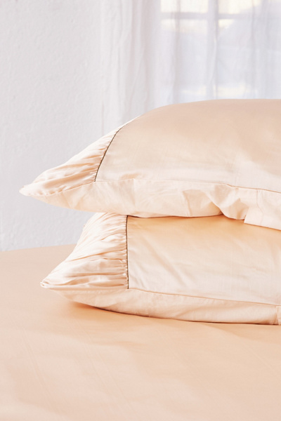Modern Ruched Satin Sham Set | Urban Outfitters Canada