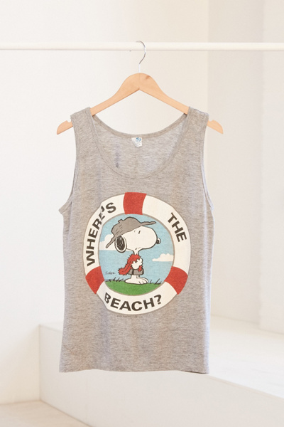 Vintage Where’s The Beach Snoopy Tank Top | Urban Outfitters