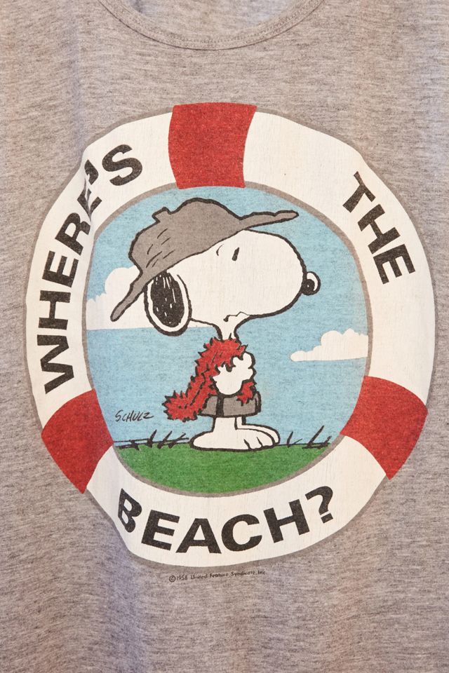 Vintage Where’s The Beach Snoopy Tank Top | Urban Outfitters