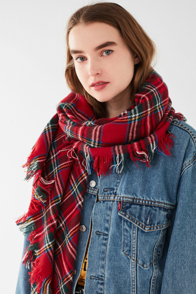 Classic Tartan Square Blanket Scarf | Urban Outfitters Canada