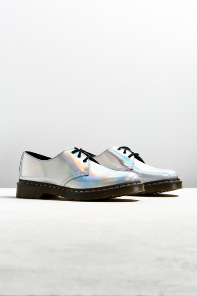 Dr. Martens 1461 Silver Lazer Shoe | Urban Outfitters
