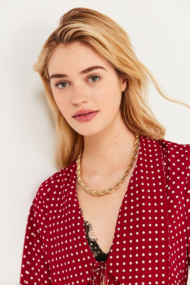 Chunky Rope Chain Necklace | Urban Outfitters