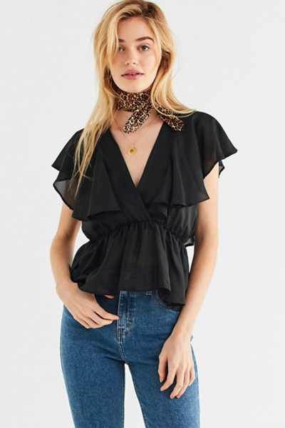 Backstage Reckless Romantic Ruffle Top | Urban Outfitters