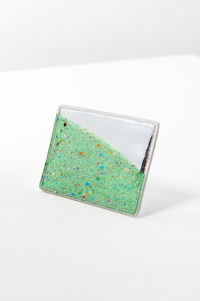Metallic Glitter Card Case | Urban Outfitters