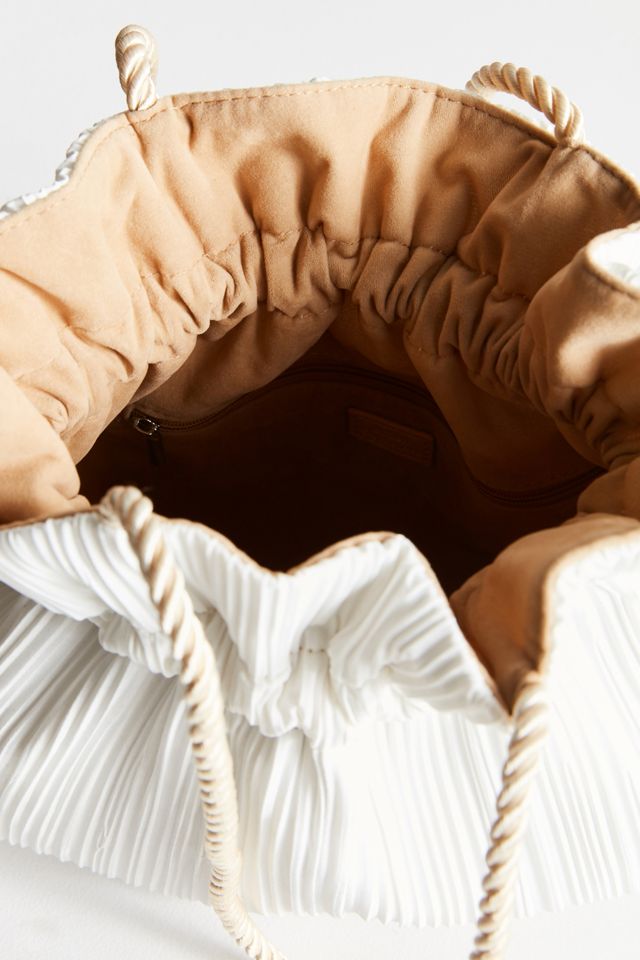 Woven Pleated Drawstring Pouch | Urban Outfitters