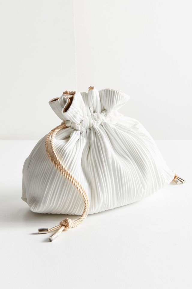 Woven Pleated Drawstring Pouch | Urban Outfitters
