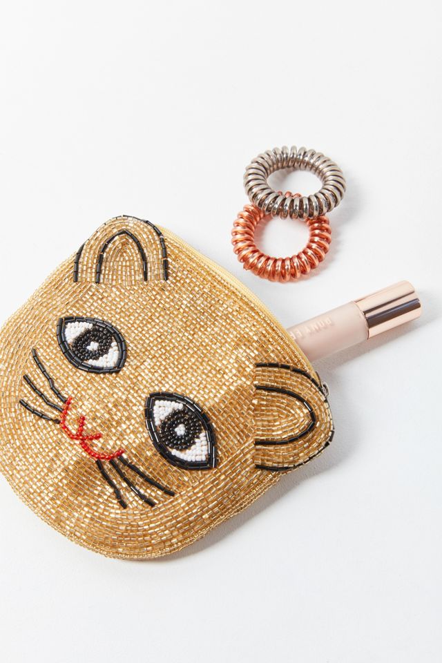 Beaded Animal Face Pouch | Urban Outfitters