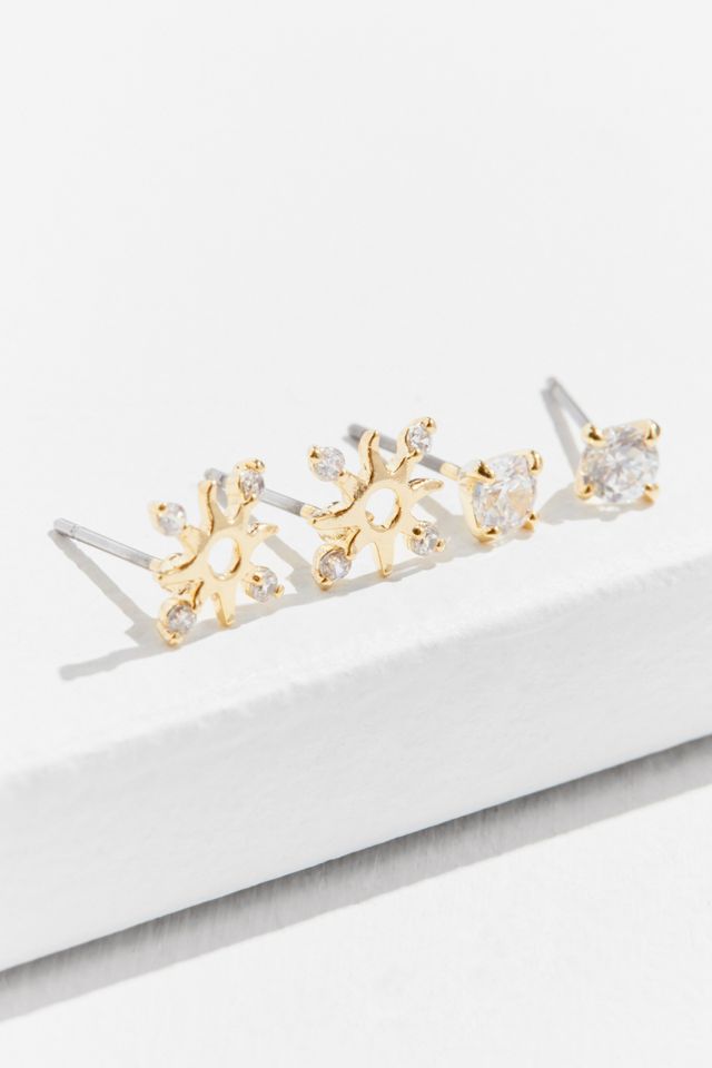 Sunburst Post Earring Set | Urban Outfitters