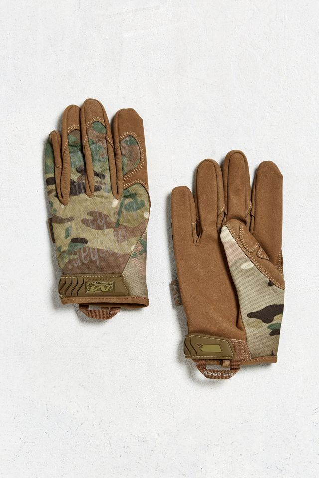 Mechanix Wear Yellow Logo Print Original Work Glove | Urban Outfitters ...