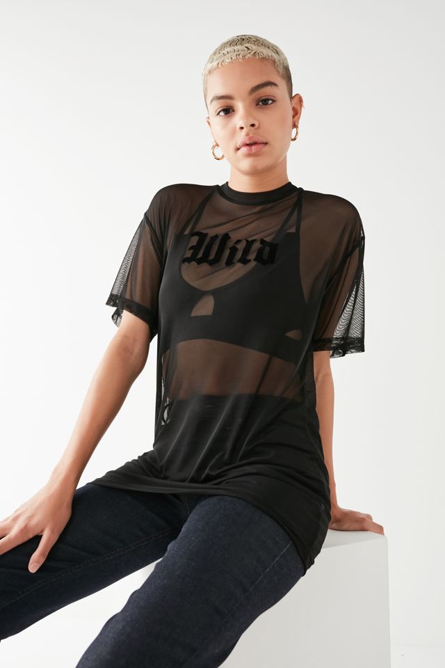 Truly Madly Deeply Wild Mesh Tee | Urban Outfitters