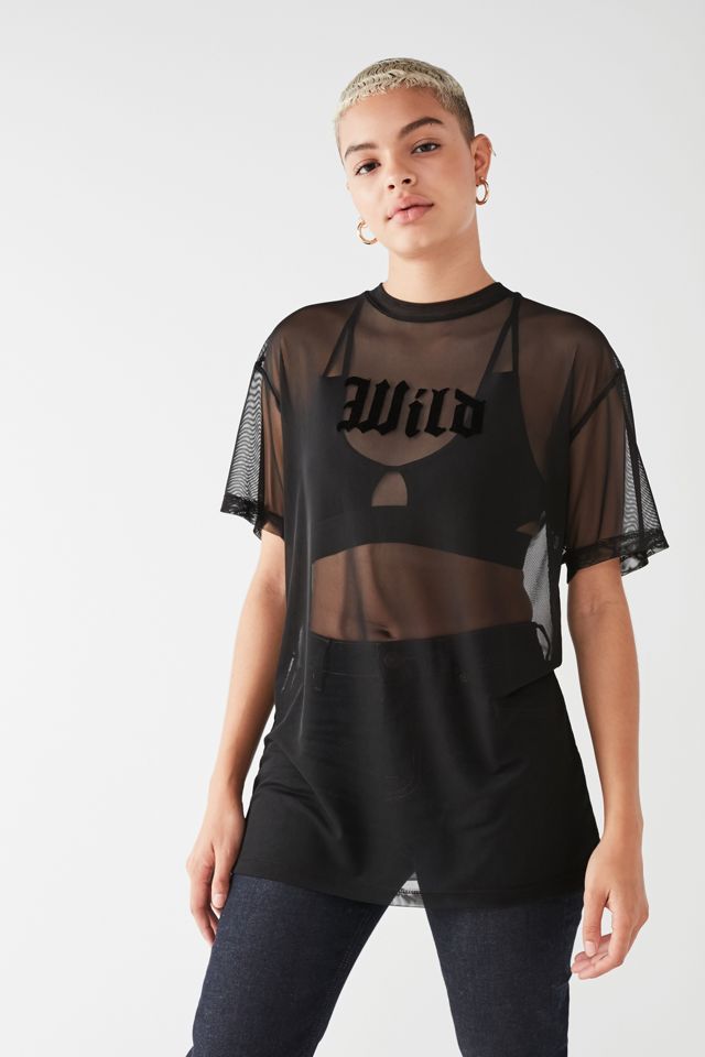 Truly Madly Deeply Wild Mesh Tee | Urban Outfitters