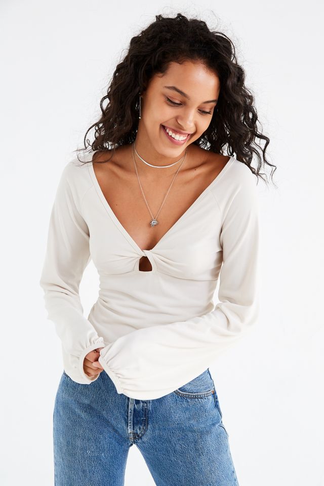 Truly Madly Deeply Twist Front Top | Urban Outfitters