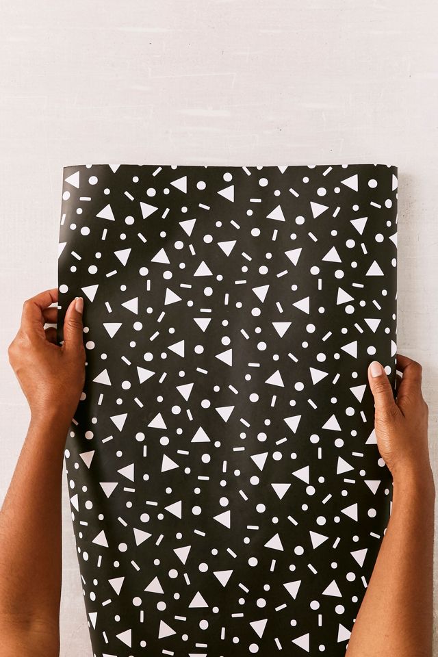 BASH Black + White Confetti Wrapping Paper | Urban Outfitters Canada
