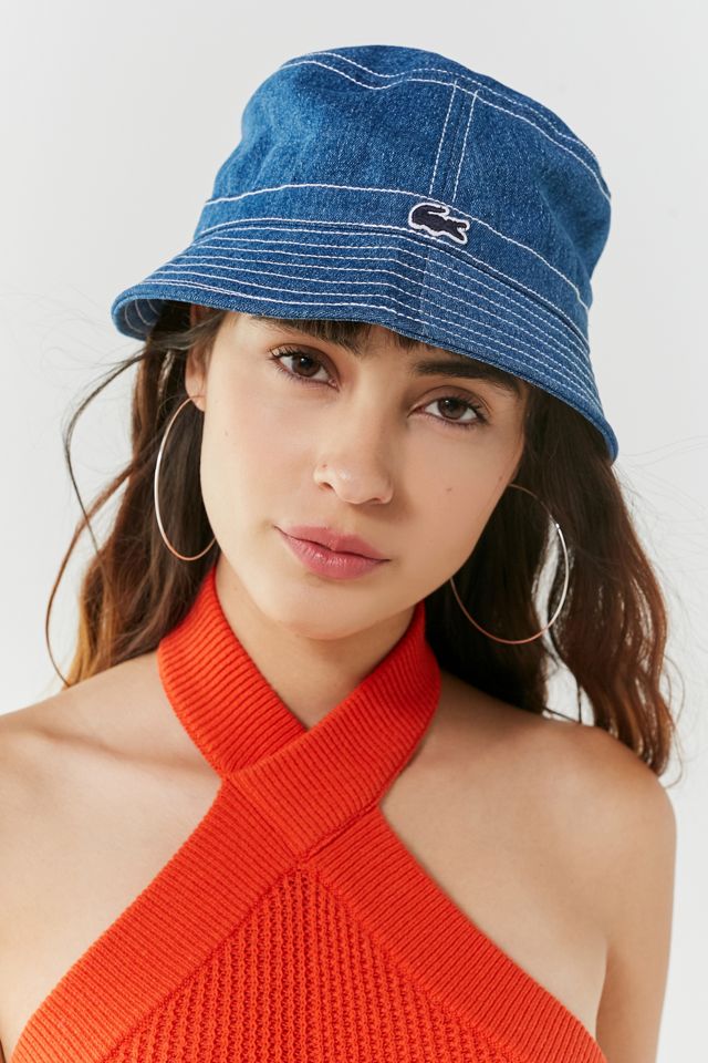 Lacoste Denim Bucket Hat | Urban Outfitters