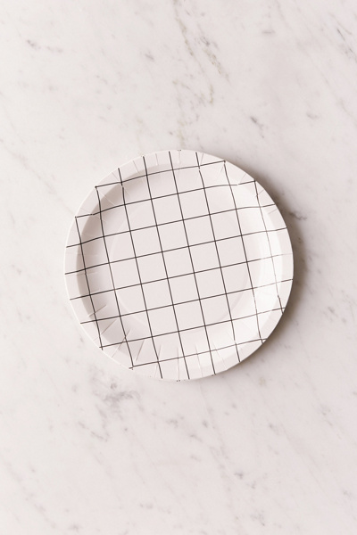 BASH Grid Mini Paper Plate Set | Urban Outfitters