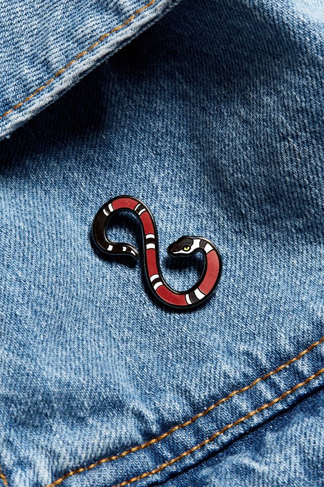 Pintrill Blocked Snake Pin | Urban Outfitters